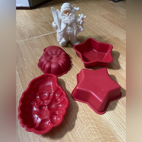 Kitchen | Silicone Santa Cookie Star Molds | Poshmark